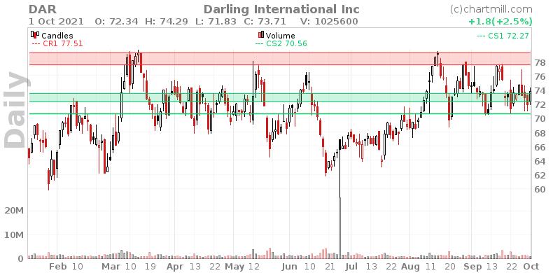 Good technical signals and a possible breakout for Darling ...