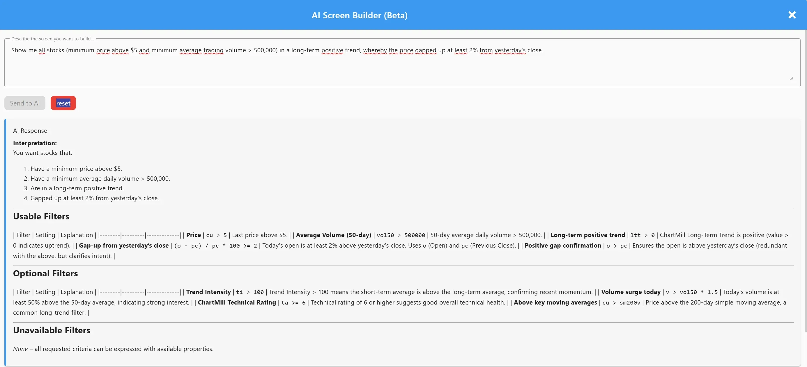 Finding Stocks Has Never Been Easier: Meet the New AI Screening Builder ...